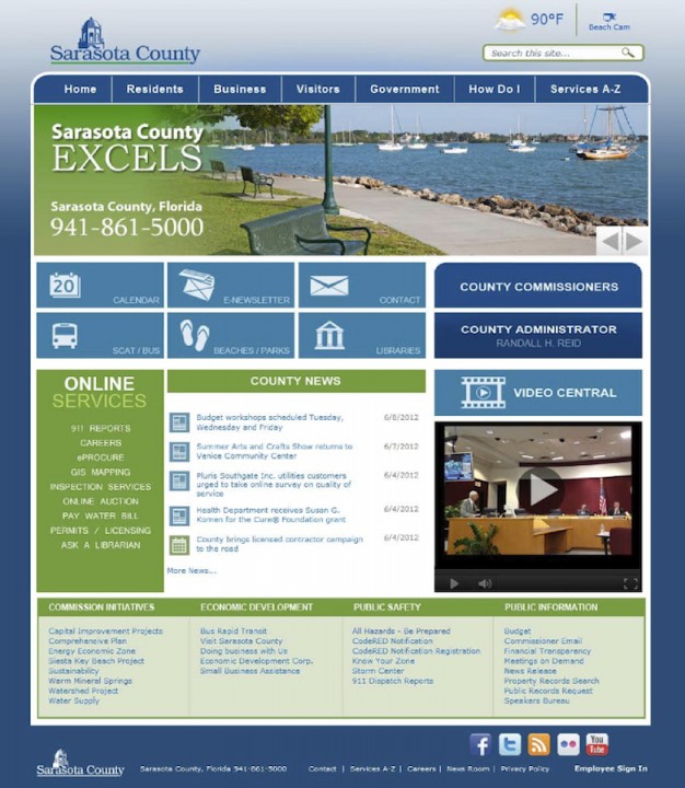 New Sarasota County Government website unveiled