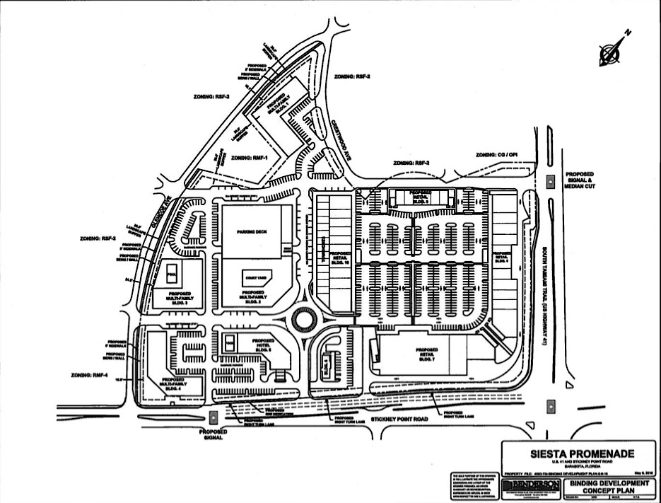 Benderson Development reveals modified plans for Siesta Promenade