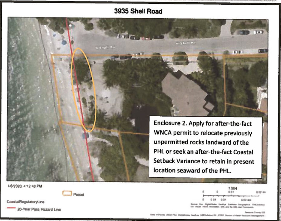 North Shell Road homeowners remove barricade and apply for county ...