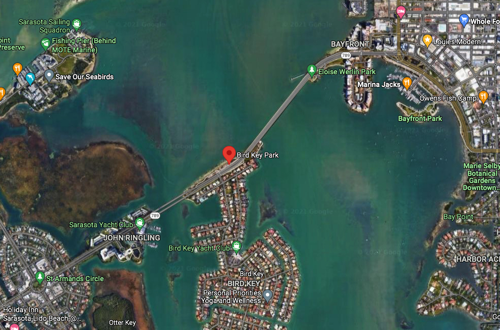Bird Key Park map from Google Jan 2022 – SARASOTA NEWS LEADER