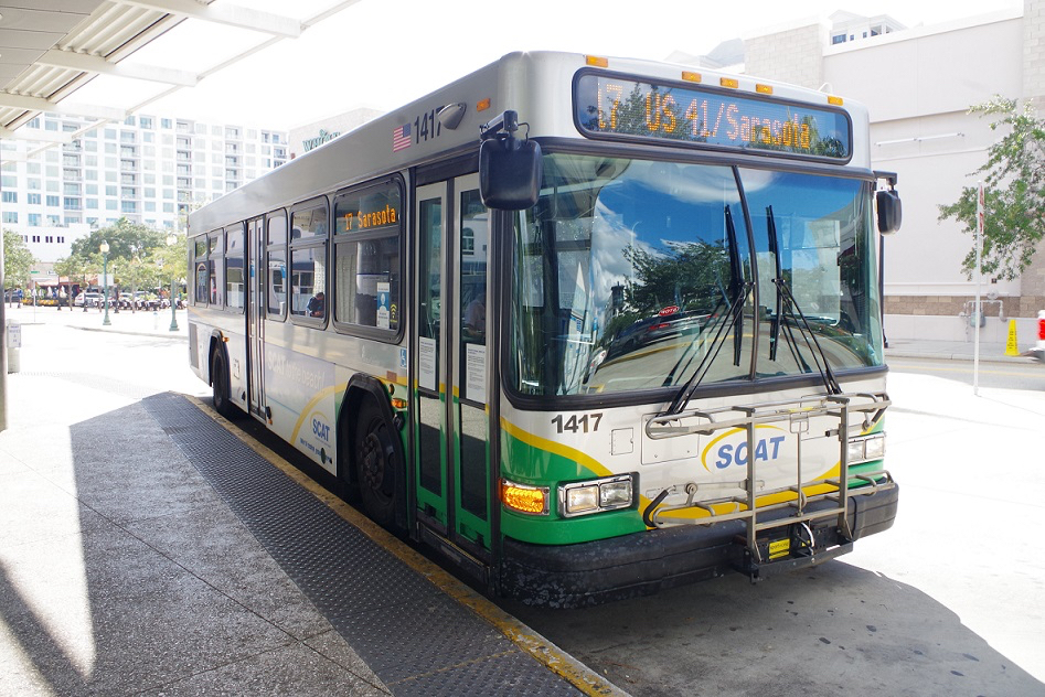 SCAT bus in downtown Sarasota via scgov April 2022 – SARASOTA NEWS LEADER