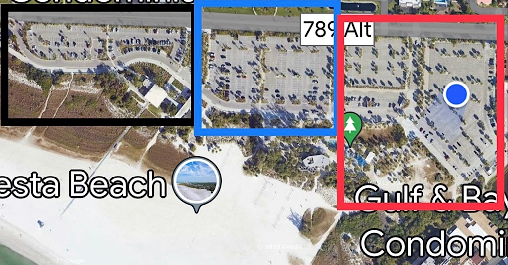 Resealing and painting underway in Siesta Public Beach Parking lot ...